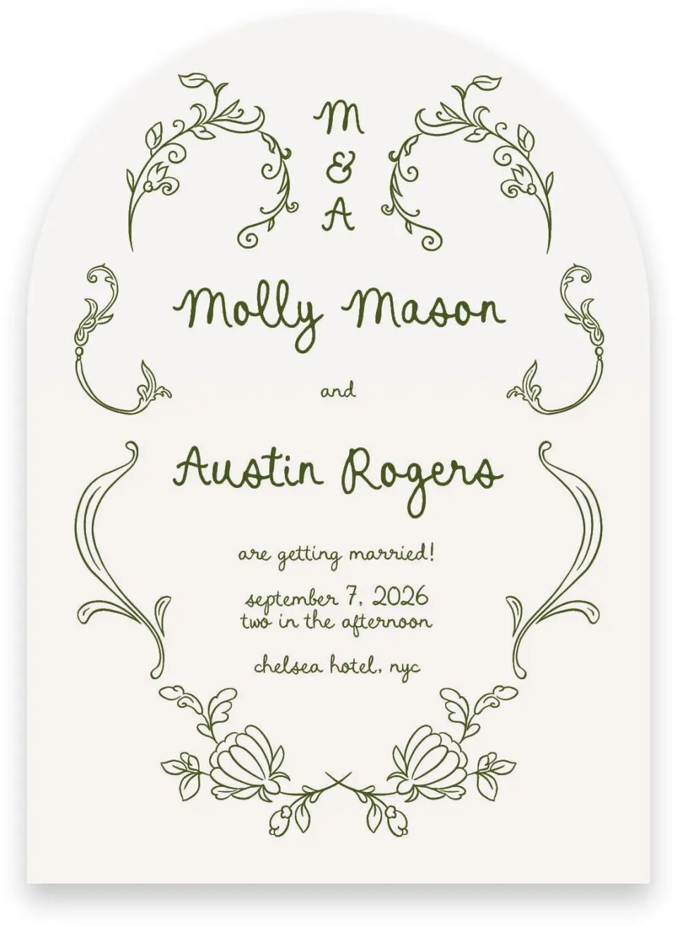 Shaped Wedding Invitations | Custom Shaped Invites | Truly Engaging