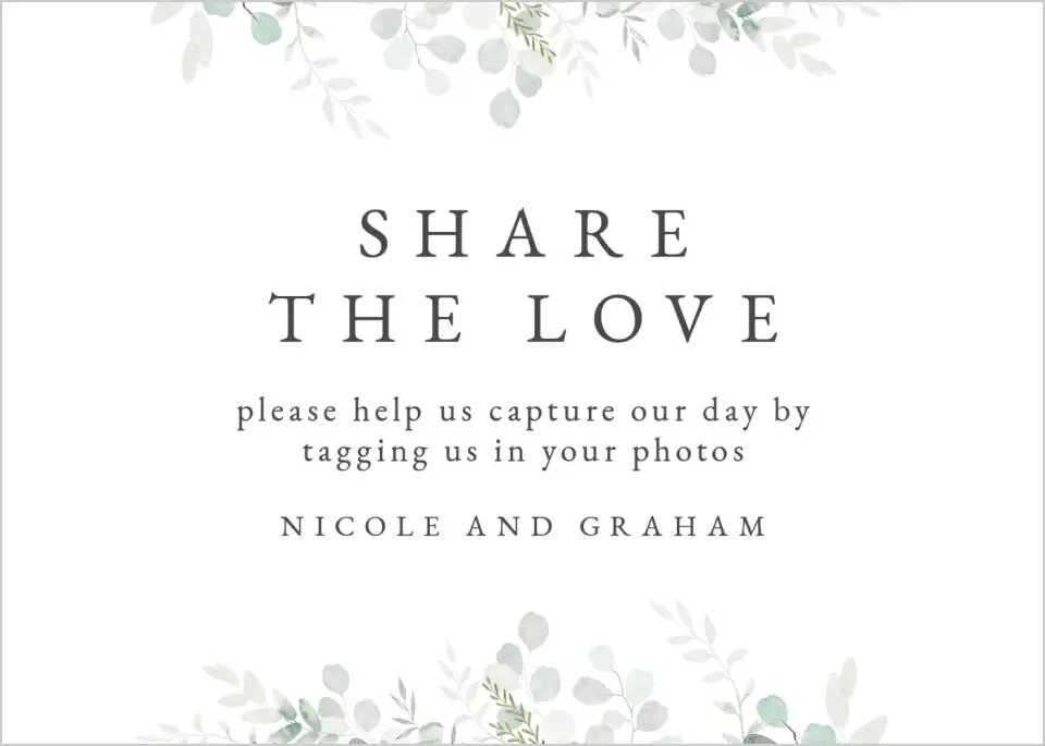 Share the Love Sign | Order Online | Truly Engaging